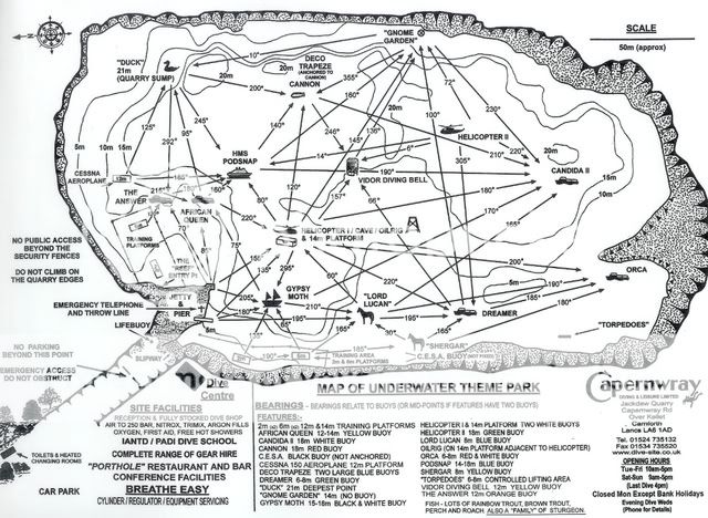 Capernwray Dive Site Map Pictures, Images & Photos | Photobucket