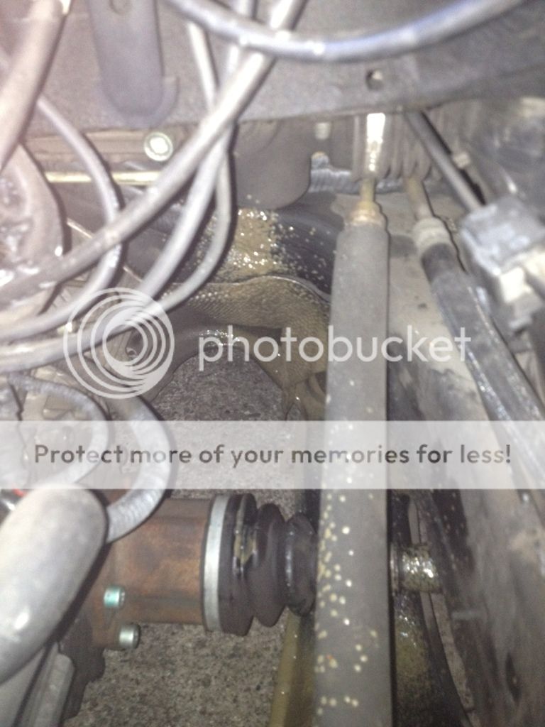 Thaaaaat's a lot of grease! CV Boot leaking?
