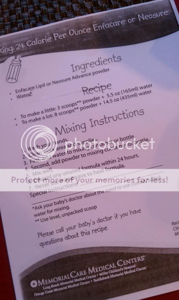 Mixing instructions for 28 cal Enfacare - BabyCenter